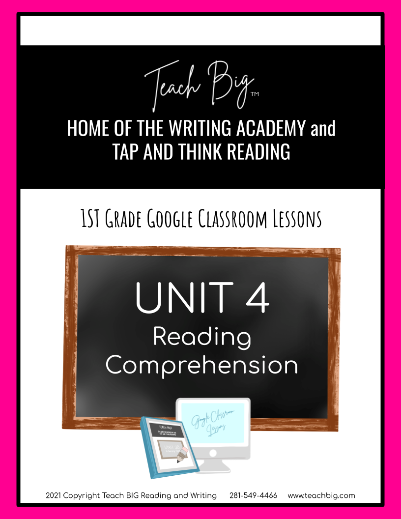 1st Grade | Unit 4: Reading Comprehension – Teach Big!