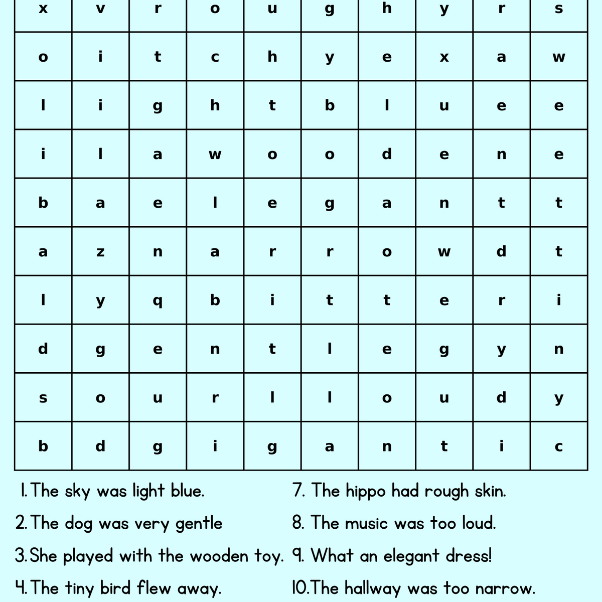 Adjective Word Search | This resource is great for grades 2-3. – Teach Big!